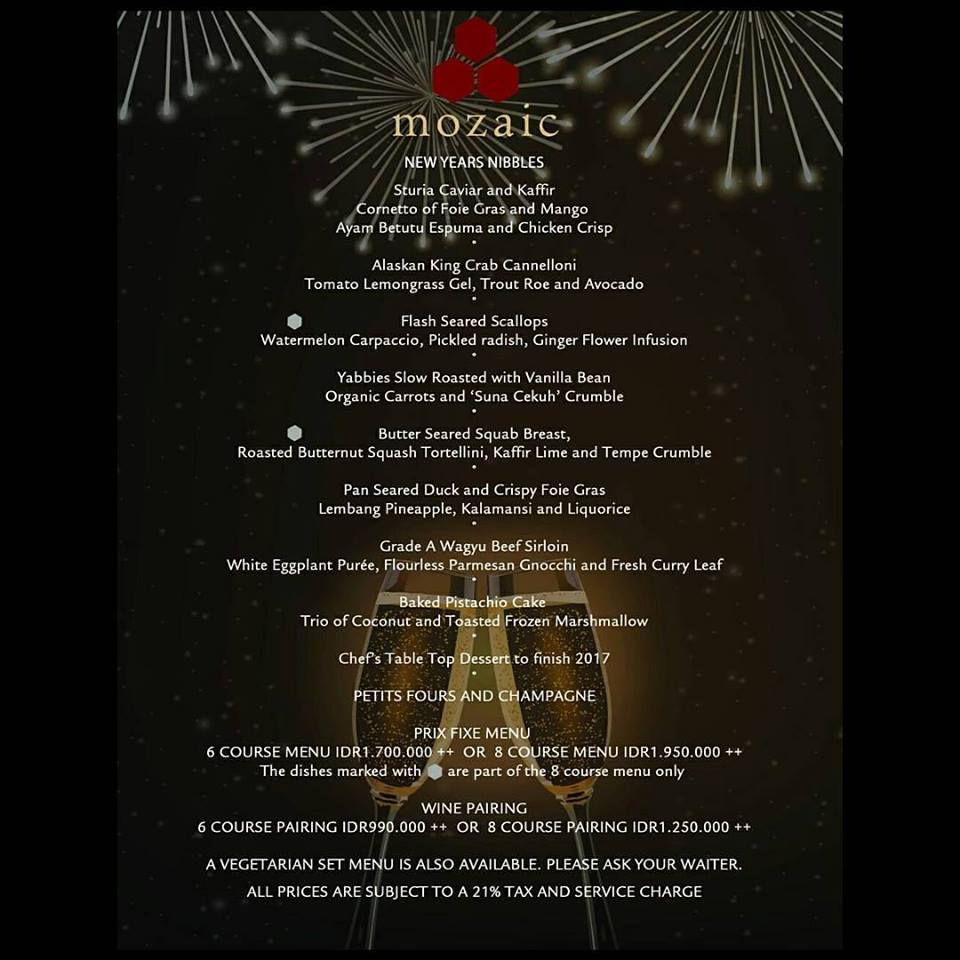 NYE Bali 2017 - Dine - Bali travel guide for smart travellers